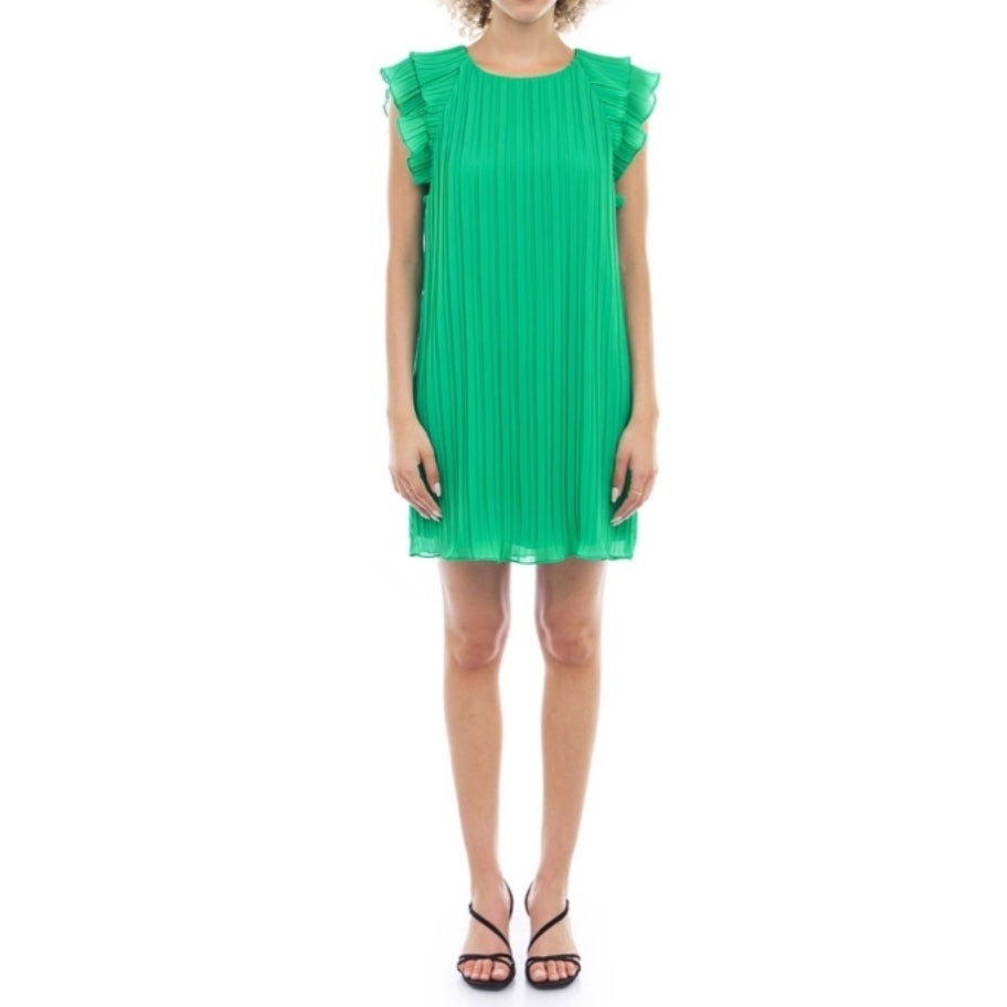 Naked Zebra Mini With Flutter Sleeve Peridot The Lemon Peel